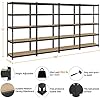 Amazon.com: Topeakmart 4PCS 5-Tier Utility Shelves, Metal Storage ...