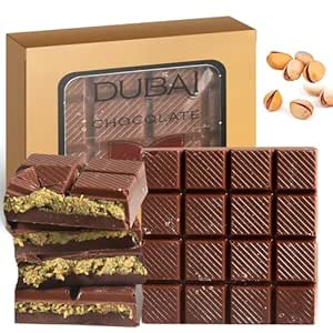 Amazon.com : Chobella Dubai Chocolate Bar Pistachio 3.5 oz (100g), Luxury Viral Dubai Chocolate ...