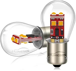 Amazon.com: Ruiandsion 2pcs 7507 BAU15S LED Bulb Amber PY21W Single Contact Bayonet Replacement ...