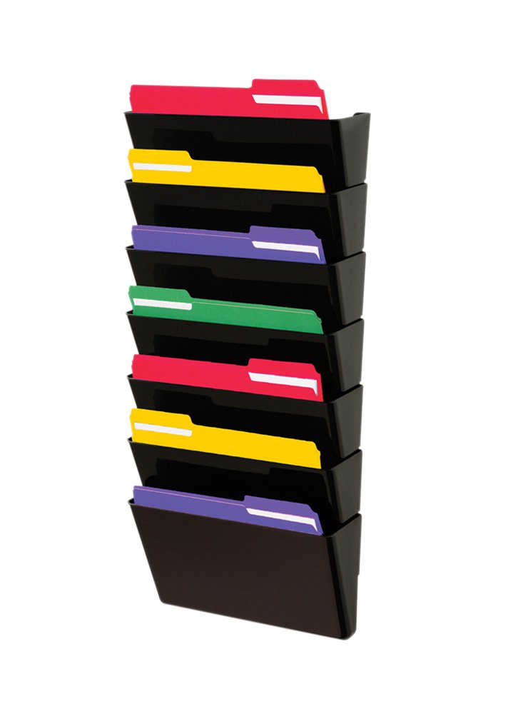 Amazon.com: Deflecto 7 Pockets Letter Size Stackable Wall DocuPocket ...