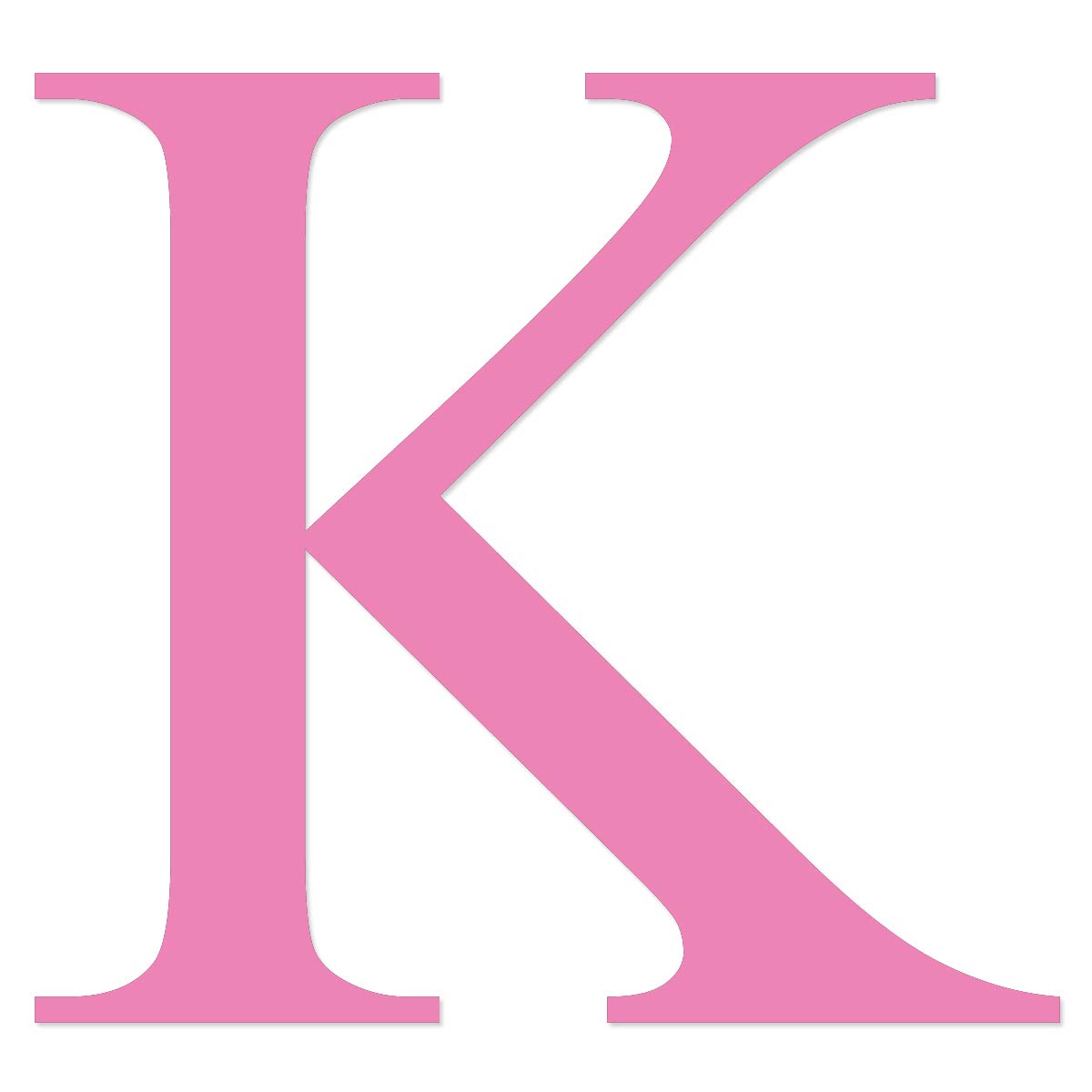 The Letter K In Pink