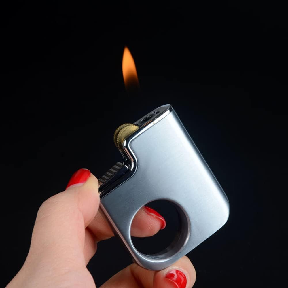 Amazon.com: Fecvery Unique Real Ring Lighter Mini Finger Ring Lighter ...