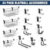 Amazon.com: 3-H Heavy-Duty Slatwall Baskets and Hooks - Slatwall ...