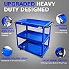 Amazon.com: FITHOIST 3-Tier Rolling Tool Cart, Thickened 440LBS Metal Mechanic Tool Cart on ...
