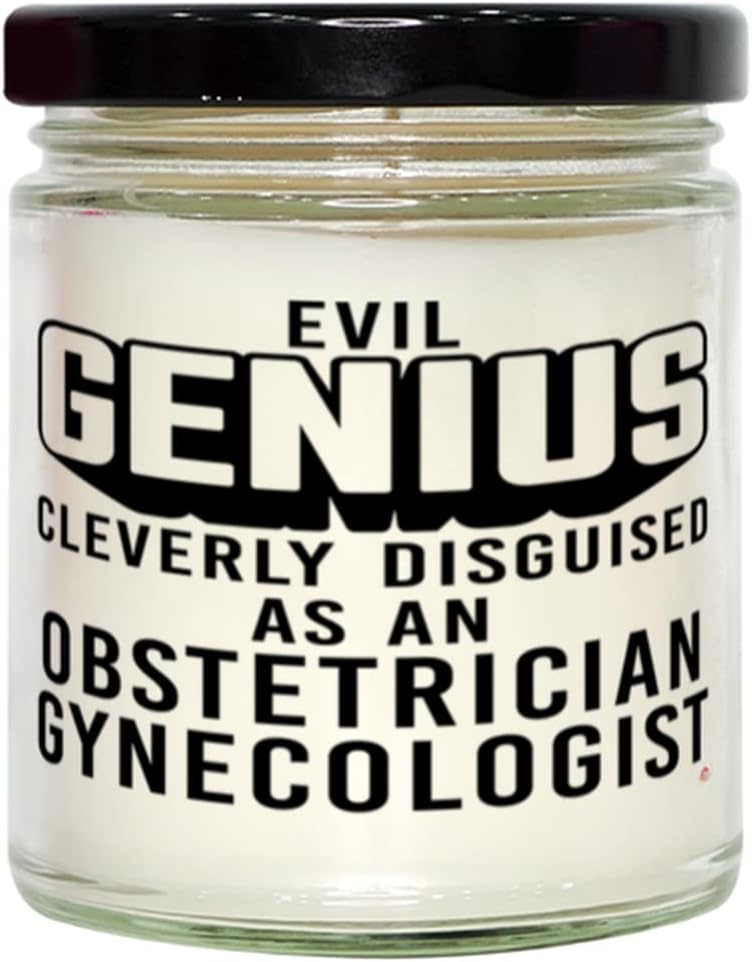 Amazon.com: Funny OB GYN Candle Evil Genius Cleverly Disguised As an ...