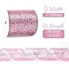 Amazon.com: LIZLOVESS Pink Glitter Mesh Wired Ribbon 4" X 10 Yards ...