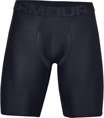 Under Armour mens Tech 9-inch Boxerjock 2-Pack, Black (001)/Black ...