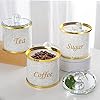 Amazon.com: LONGWIN Glass kitchen Canister Sets for Kitchen Counter ...