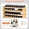 Amazon.com: VEVOR 72 Bottle Upgrade Modular Wine Rack, Continuously Store Pinot Bottles, 8-Tier ...