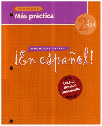 Amazon.com: En Espanol: Level 2 Mas Practica Cuaderno with Lesson ...