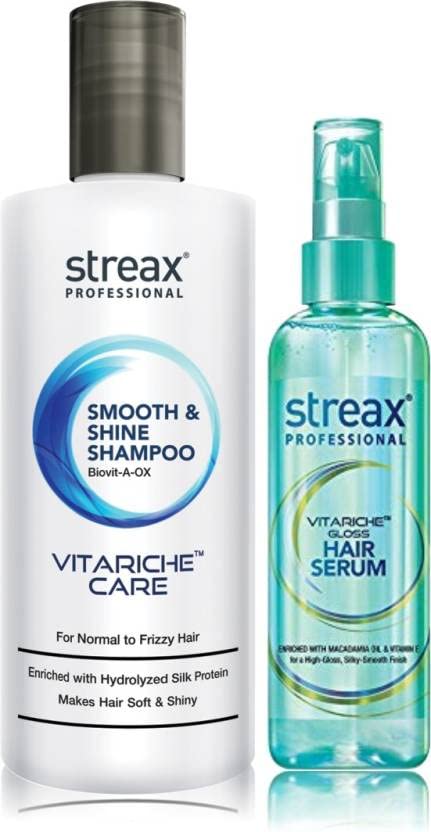Buy Streax Smooth Shine Shampoo 300 ml +Serum 100 ml (2 Items in the ...