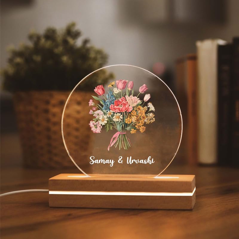 Buy THE GRANDEUR Customised LED Photo Lamp, Anniversary Gift for ...