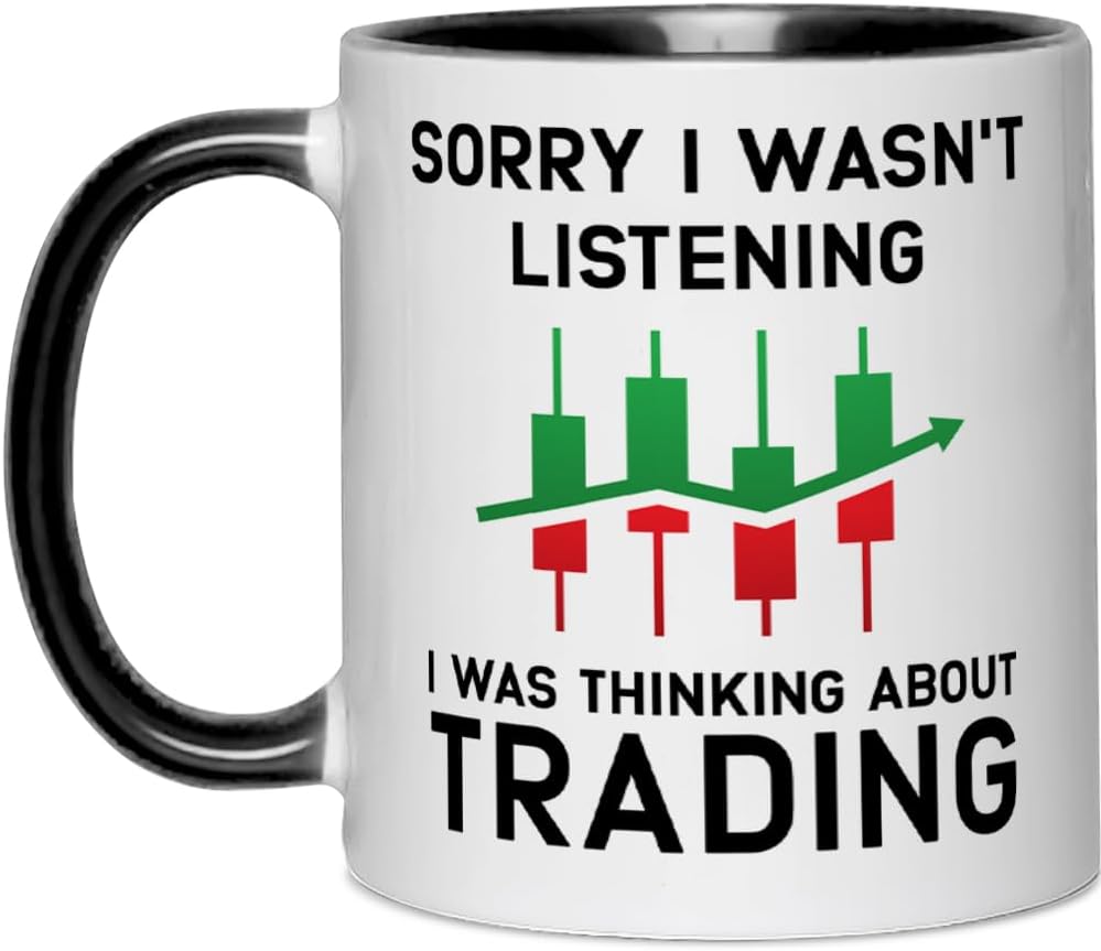 Amazon.com: Stock Trader Coffee Mug 11oz Black - Millionaire in ...