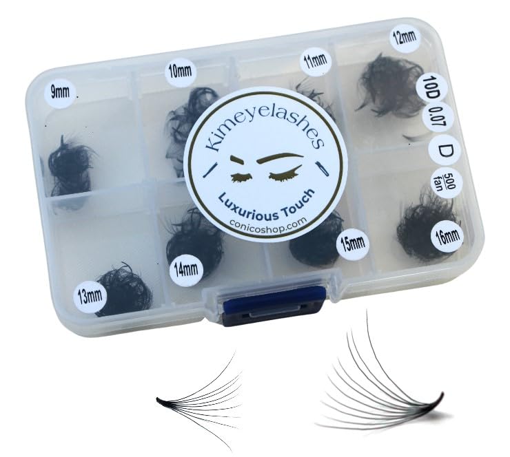 Amazon.com: Kimeyelashes Premade Fans Eyelash Extension 500 Fans ...