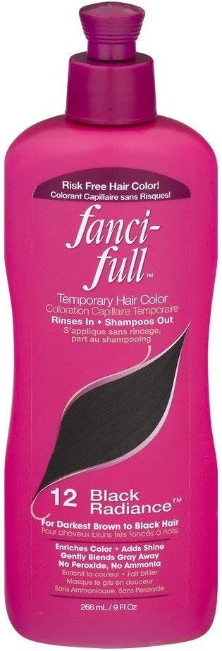 Amazon.com : Fanci-Full Temporary Hair Color - 12 Black Radiance: 9 OZ ...