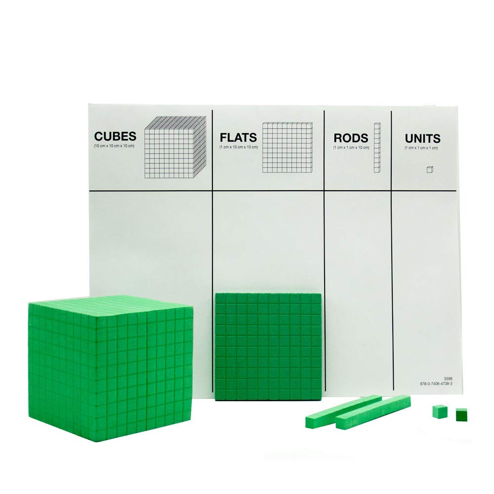 Hand2mind 25 Blocks Paper Base Ten Place Value Mat Place Value