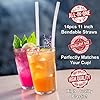Amazon.com: Bendable Straws - 11 inch Long Flexible Straws - Bendy ...