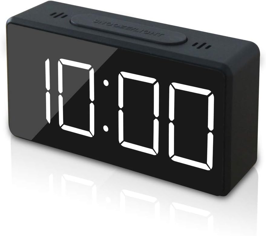 Amazon.com: Small Mini Digital Alarm Clock for Travel with LED Time or ...