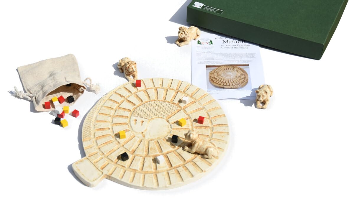 Replica Mehen Game Ancient Egyptian Game Of The Serpent Replica ...
