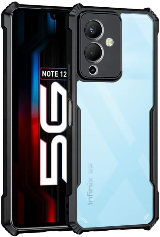 Casomine Infinix Note 12 5G Back Cover & Case |Transparent Back Case ...