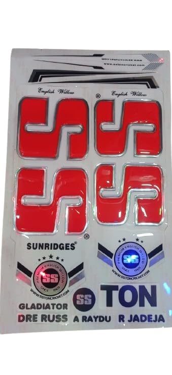 Buy Sunridges SS Ton Sports Edition 3D Embossed Laminated Cricket Bat ...