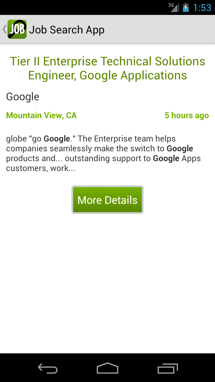 Job Search App - App on Amazon Appstore