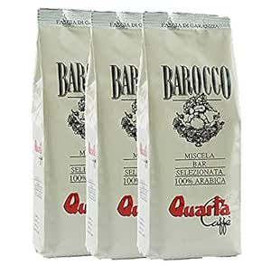 Amazon.com: Quarta Caffè Barocco Grinded Ground Coffee 100% Arabica ...