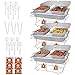 Amazon.com: Full Size 39-Pcs Disposable Chafing Buffet Set with 6hr ...