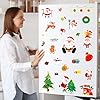 Amazon.com: Christmas Wall Decals 124 Pieces Merry Christmas Wall ...