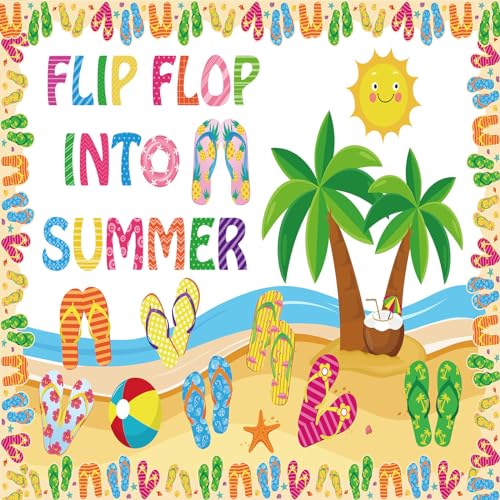 Snapklik.com : Pasimy Summer Cutouts Tropical Beach Bulletin Board ...