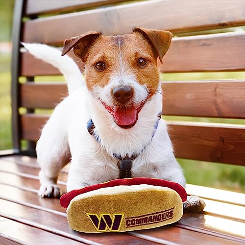 Snapklik.com : Pets First NFL Washington Commanders HOT Dog Plush Dog ...