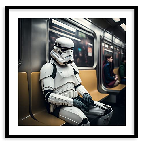 Amazon.com: Stormtrooper on Subway Art Print for Wall Decor - Premium ...