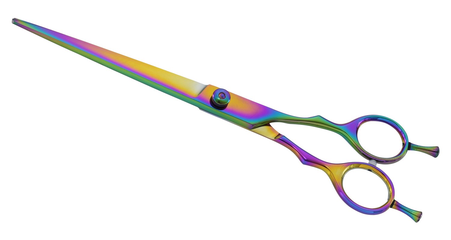 Amazon.com : Raphil - Rainbow finish hair cutting shears - Size 7 ...