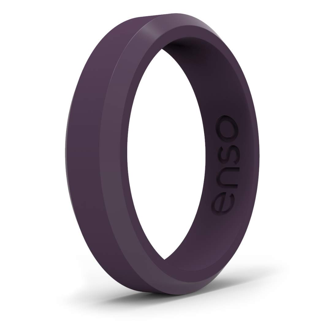 Snapklik.com : Enso Rings Bevel Thin Silicone Wedding Ring Hypoallergenic Unisex Stackable ...