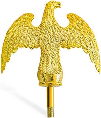 Amazon.com : iElyiEsy Flag Pole Topper, Flagpole Eagle Topper Gold ...