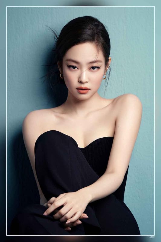 POSTERDADDY Jennie Blackpink Korean Singer Model Poster Reprint Matte Finish Paper Unframed 12 ...