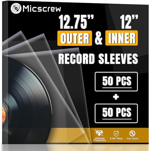 Amazon.com: 50 PCS Inner & 50 PCS Outer Vinyl Record Sleeves for Vinyl ...