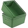 Amazon.com: Rinboat Medium Plastic Baskets for Organizing, Plastic ...