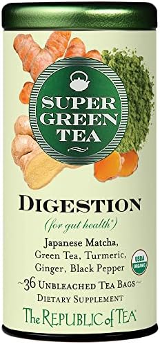 Amazon.com : The Republic of Tea - Organic Digestion SuperGreen Tea Tin ...