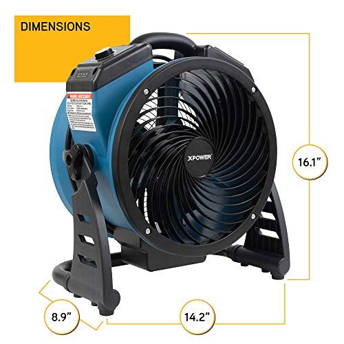 XPOWER FC-150B Portable High Velocity AC/DC Dual Power Operated ...