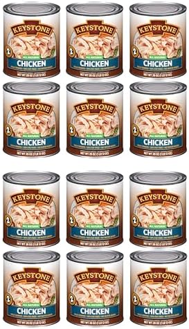 Amazon.com: Keystone Meats All Natural Heat and Serve Canned Chicken 28 ...