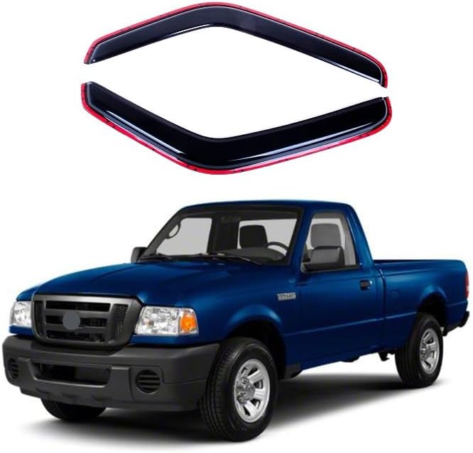 Amazon.com: Fits Ford Ranger 1993-2011 Safe Smoke Window Visor Set ...