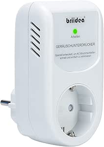 briidea Mains Filter Adapter Plug, Ground Loop Hum Suppressor Plug ...