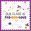 Amazon.com: Halloween Bulletin Board Decoration Set Cute Ghost Paper ...
