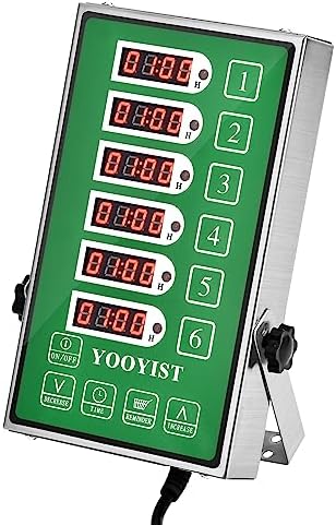 BEAMNOVA 8-Channel Digital Kitchen Timer Commercial Cooking Fryer ...