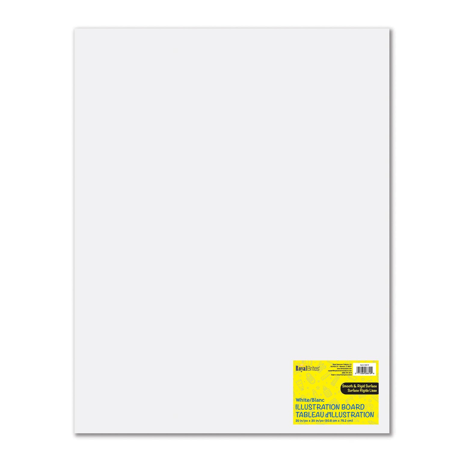 Amazon.com : Royal Brites Heavyweight White Illustration Board 20" x 30 ...