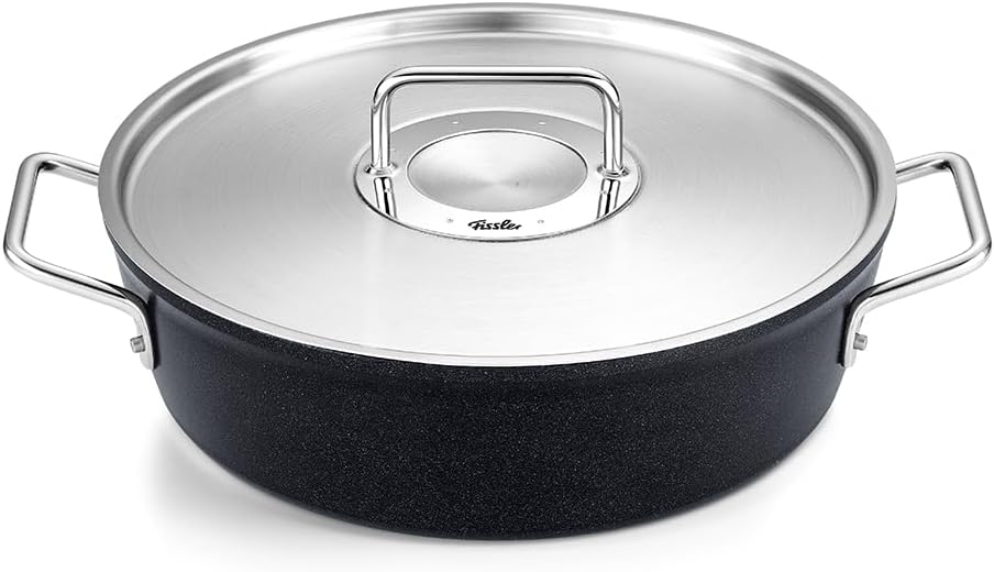 Amazon｜フィスラー (Fissler) 両手鍋 28cm アダマント キャセロール ステンレスフタ付き ガス火/IH対応 ノンスティック ...