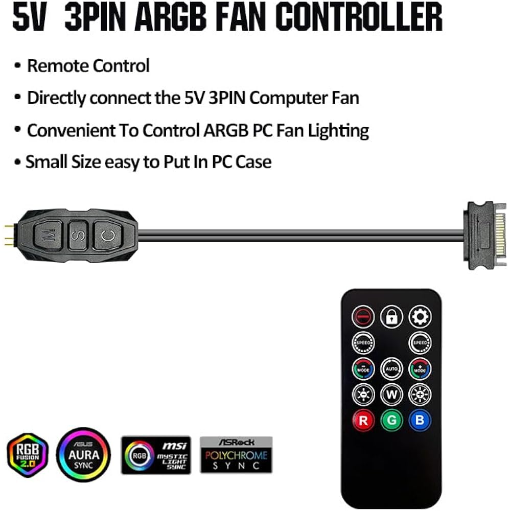 ARGB Controller Kit for PC RGB Case Fans, ARGB Sri Lanka | Ubuy