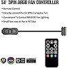 Amazon.com: ARGB Controller Kit for PC RGB Case Fans, ARGB Splitter ...