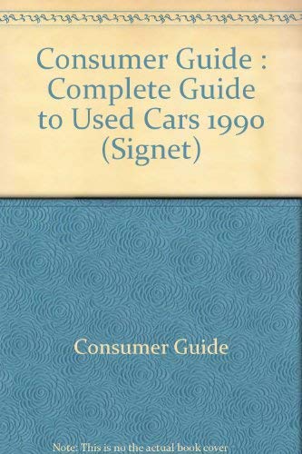 Conumer Guide 1990 Used Cars: Consumer Guide: 9780451165510: Amazon.com ...